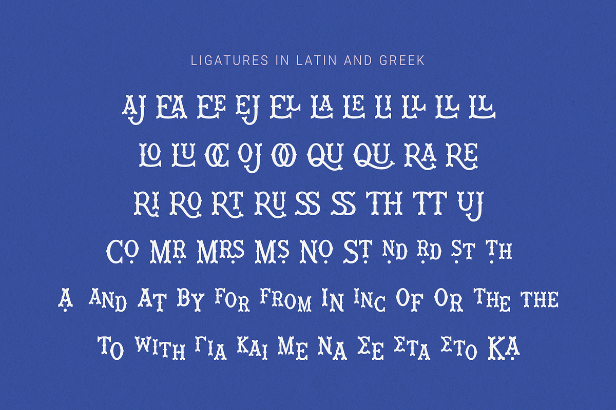 Wiley Decorative Latin & Greek Font, a Slab Serif Font by Molly Suber ...