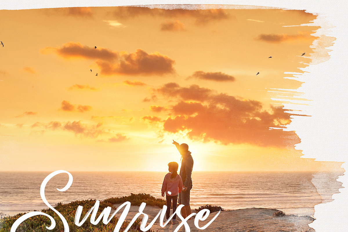 50 Bright Sunrise Sky Photo Overlays, a Plug-in Add-On by ZephyrDigital