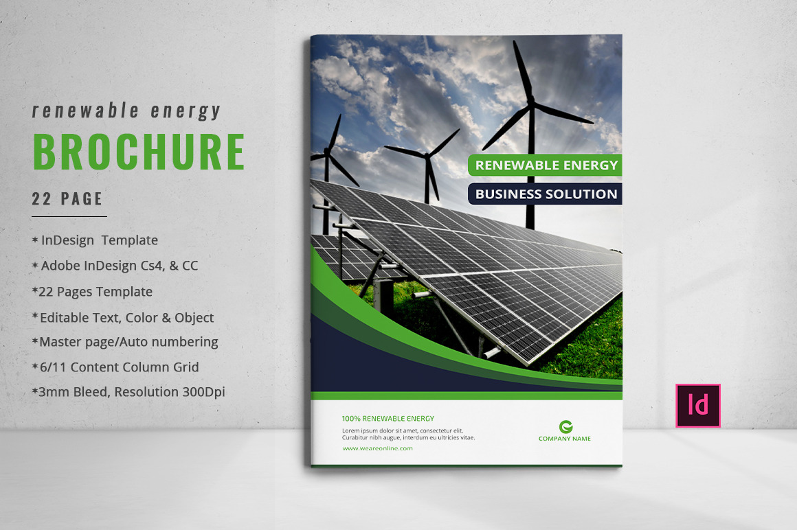 Renewable Energy Brochure, a Brochure Template by design_pick