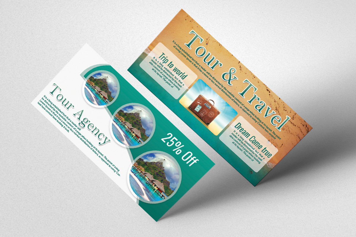 Tour Travel & Holidays Gift Voucher, a Card Template by Business Flyers