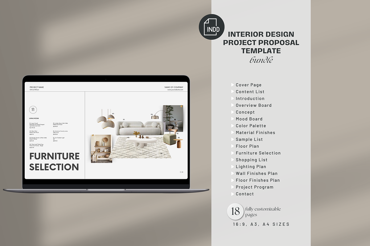 Interior Design Project Proposal, a Presentation Template by ...