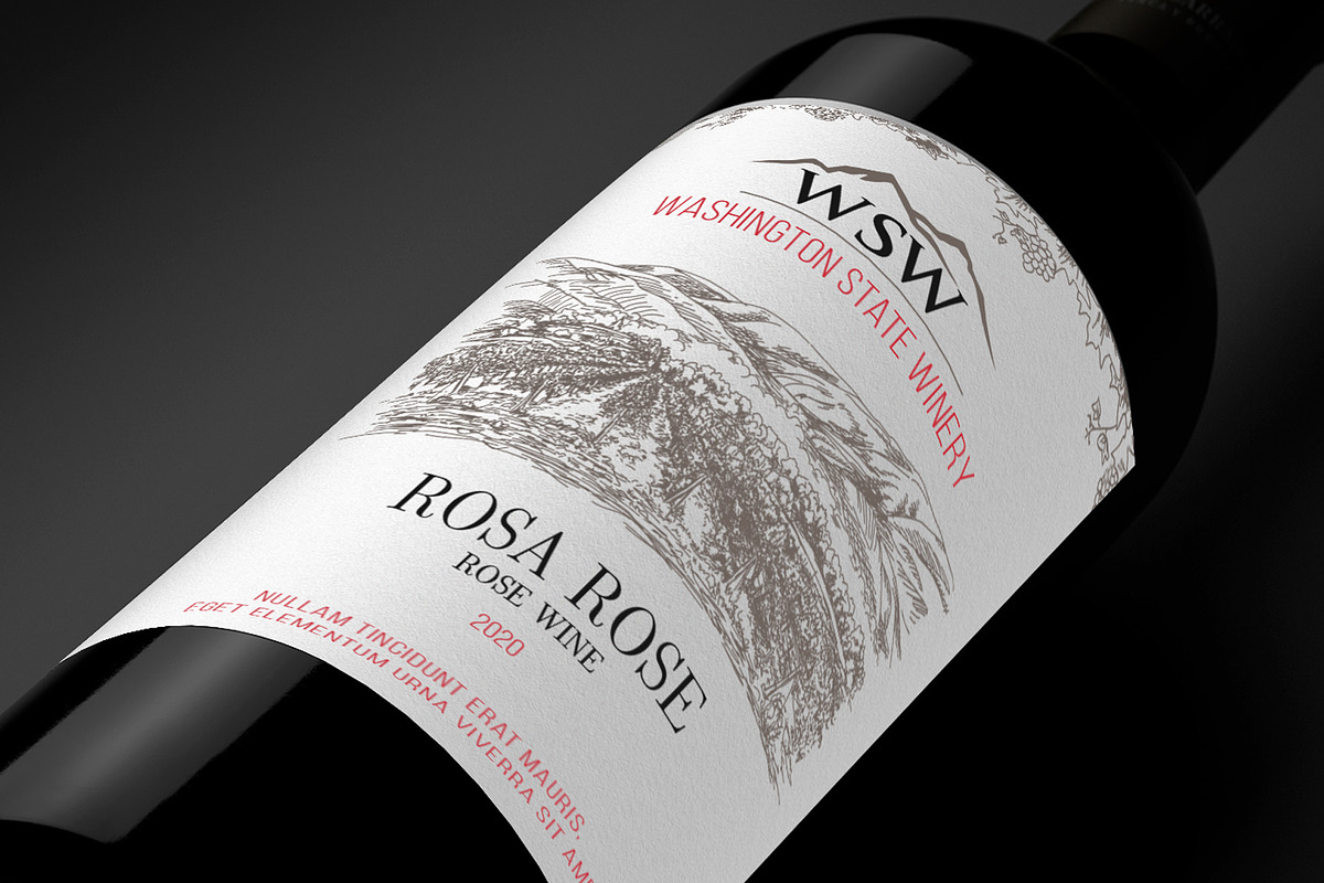 Vineyard Winery Label, a Branding & Logo Template by Shwet Art