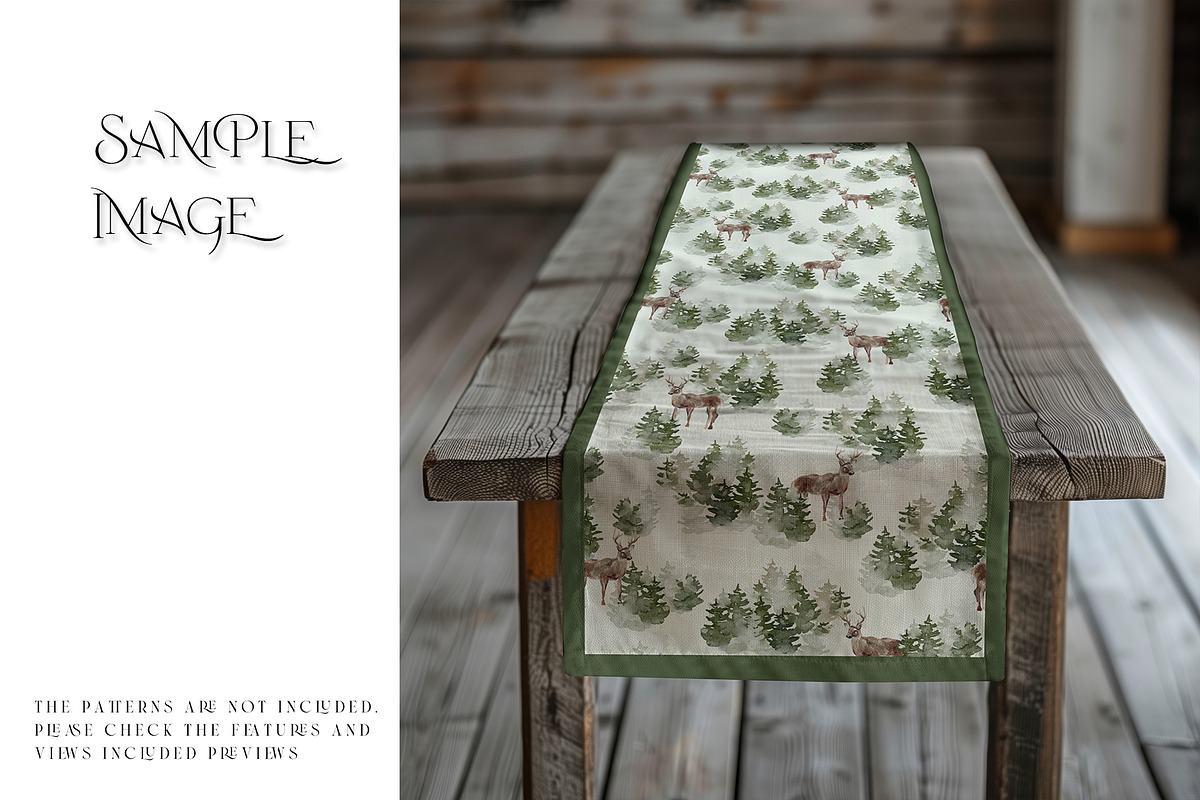 Table Runner with Smart Objects, a Household Mockup by mock-ups ...