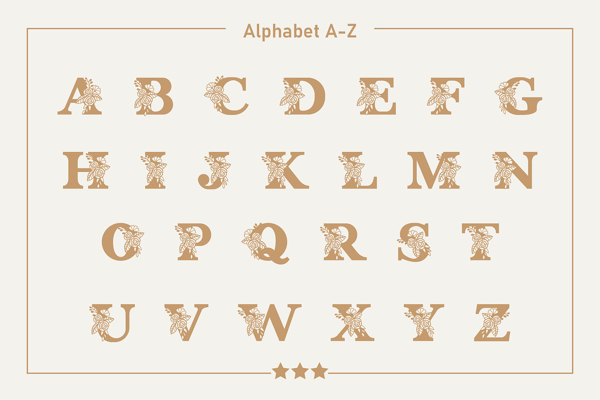 Iris Monogram Fonts, a Serif Font by Fox7 By Rattana | Creative Market