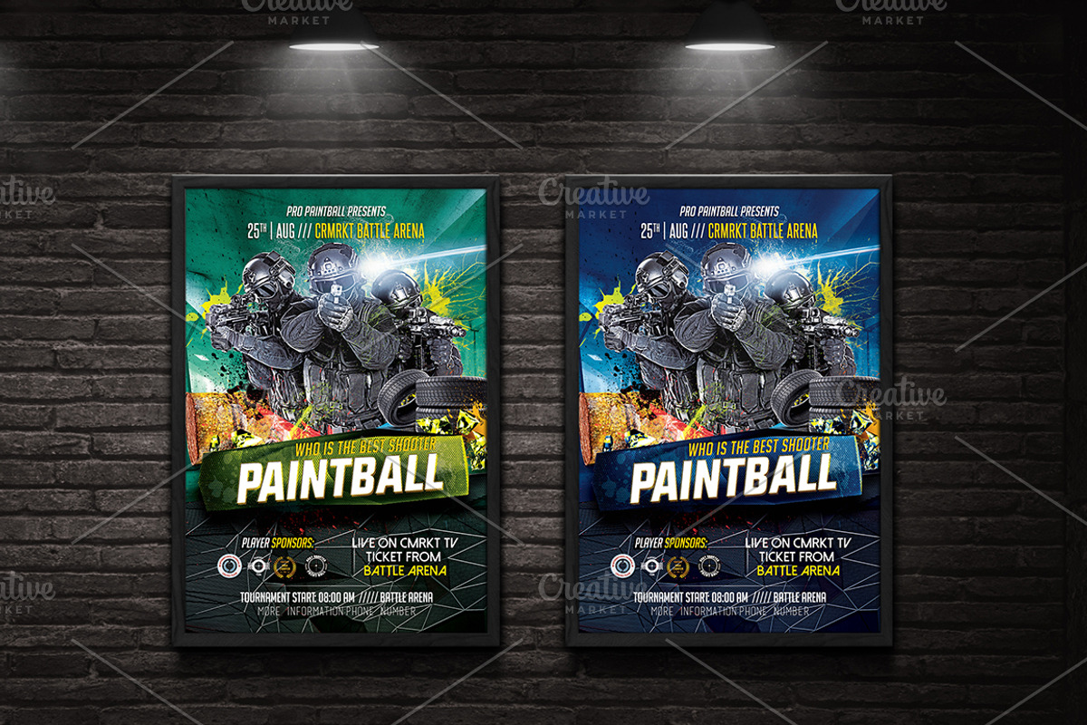 Paintball Flyer Template, a Flyer Template by Basez Flyers