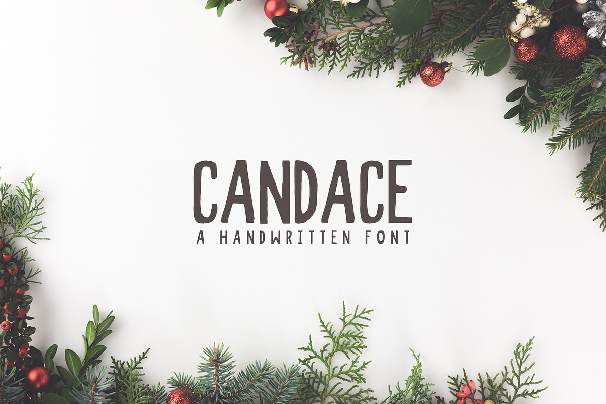 Candace A Handwritten Font + Bonus, a Sans Serif Font by Creativetacos