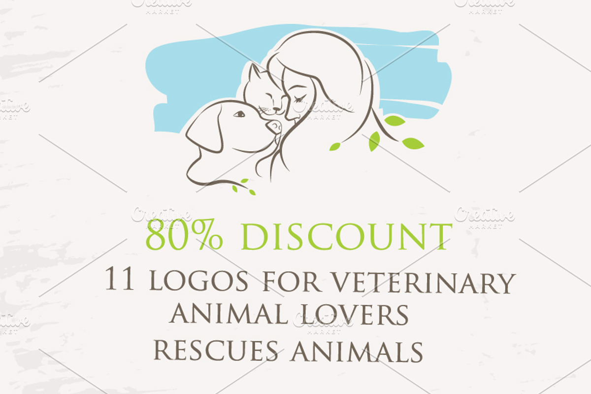 Pets set, a Branding & Logo Template by UVAconcept