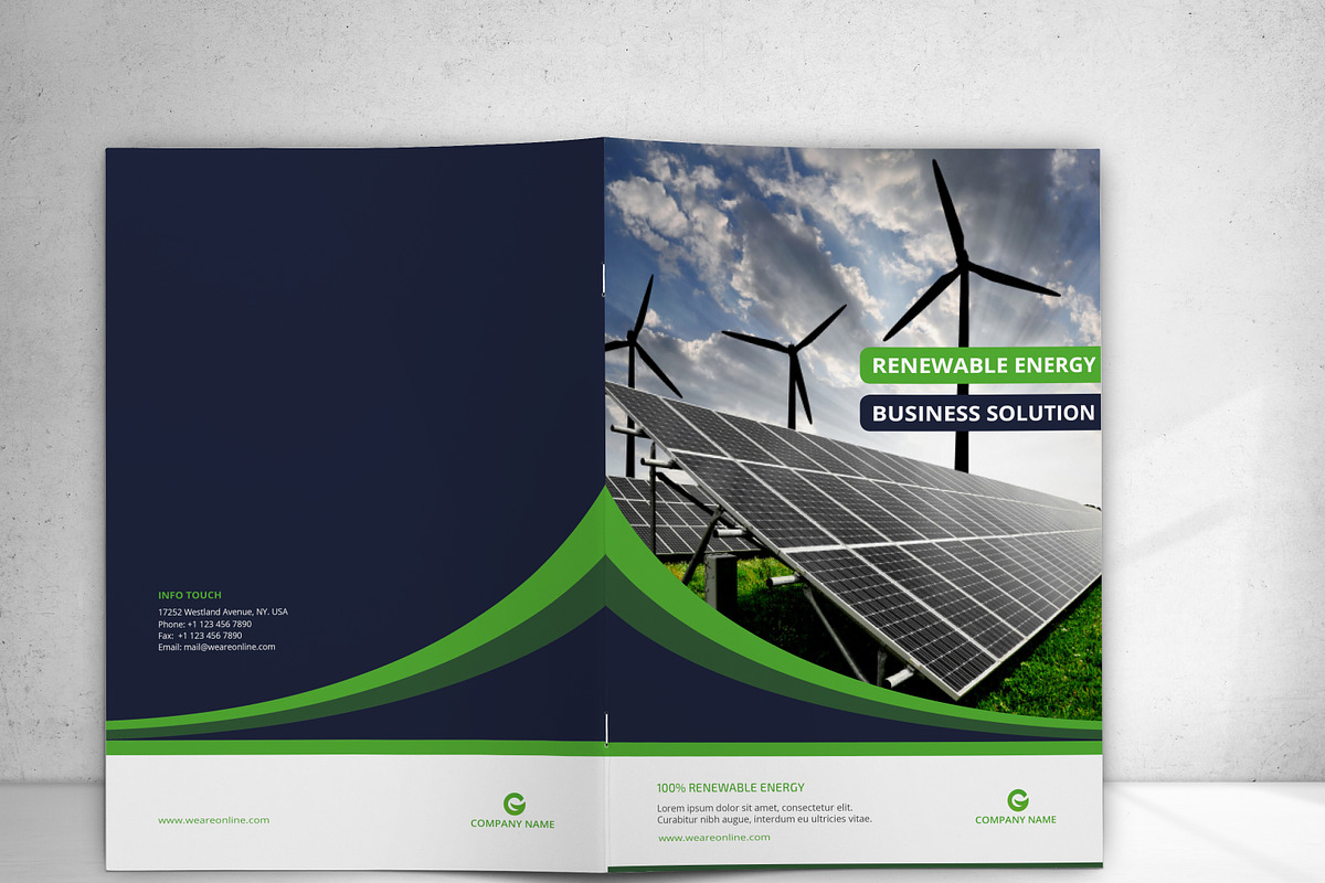 Renewable Energy Brochure Bundle, a Brochure Template by design_pick