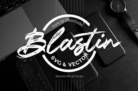 Light Shutter + SVG Font, a Script Font by Olexstudio