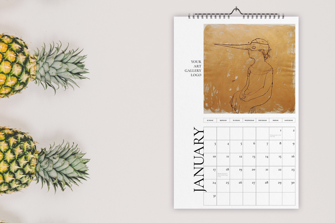 Art Calendar 2021 Template | Creative Market