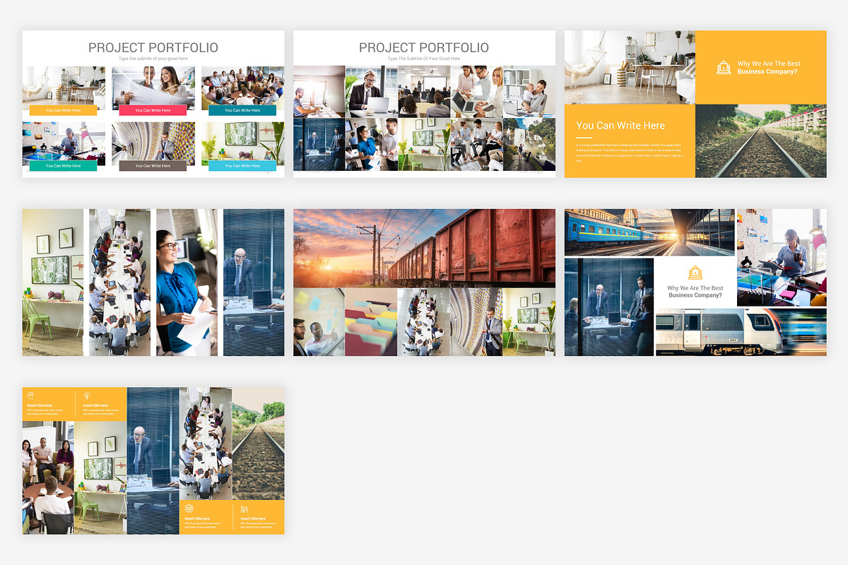 Portfolio Google Slides Template, a Presentation Template by SlideOne