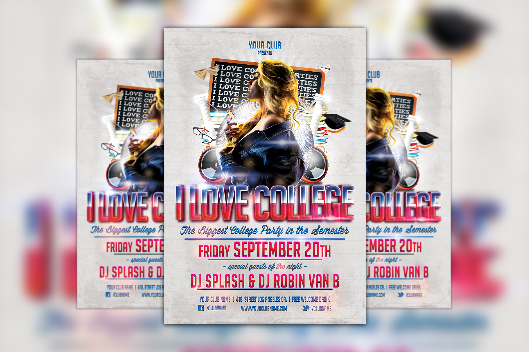 College Party Flyer Template, a Flyer Template by Flyermind