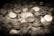 Silver Money Background v2, an Abstract Photo by RSQB