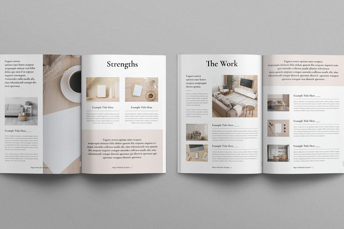 Digital Magazine Media Kit Template, a Magazine Template by TemplatesForest