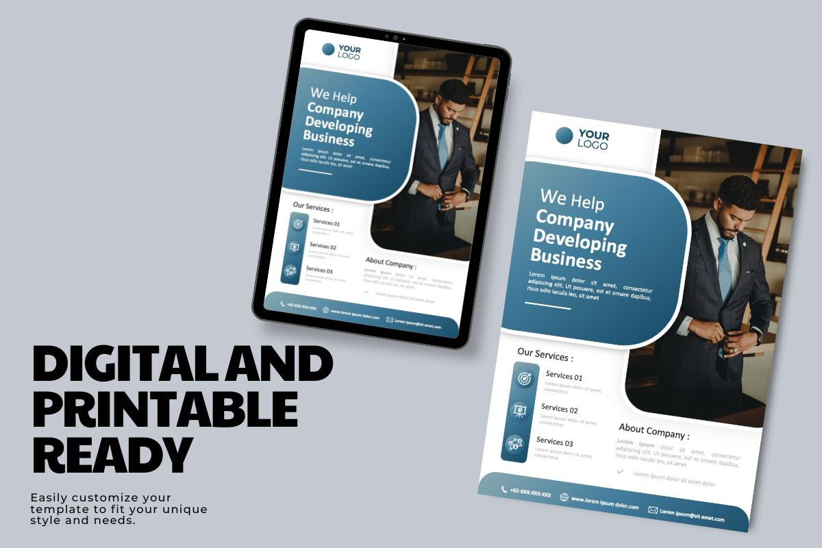 Company Profile Flyer Template, a Flyer Template by ResumeFabs