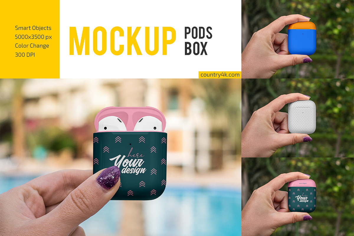 AirPods Box Mockup Set