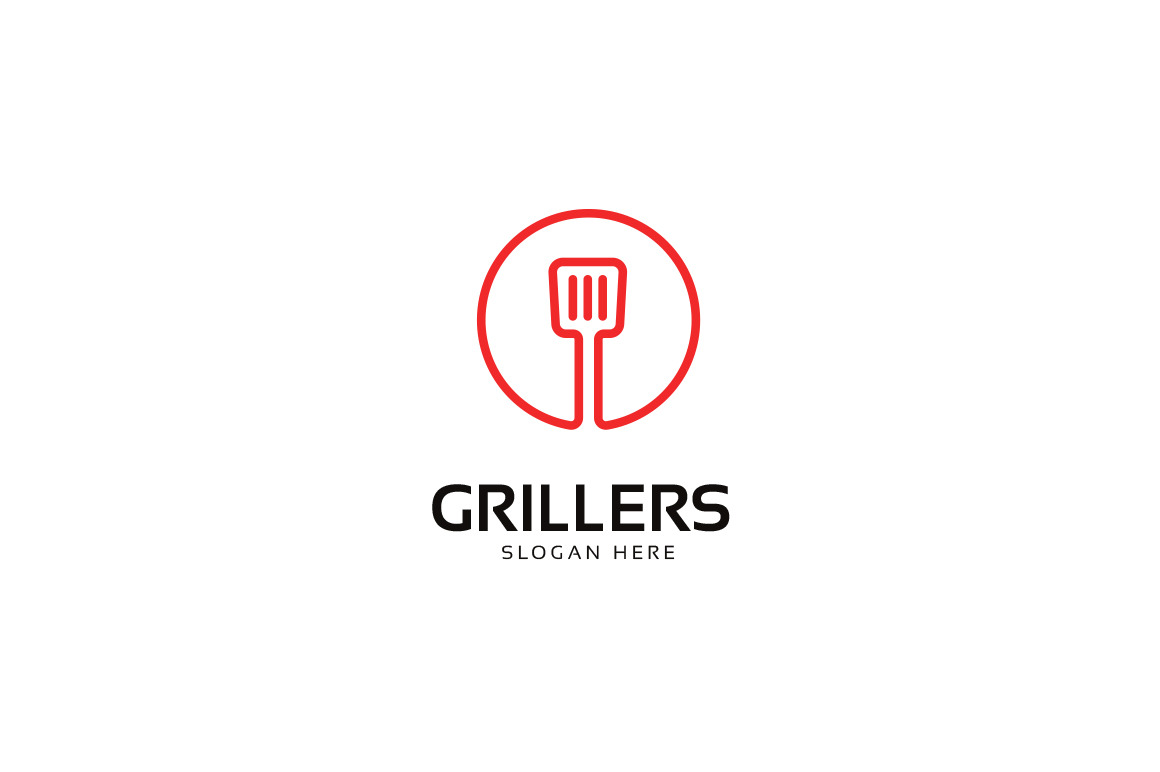 Grill Food Logo, a Branding & Logo Template by CAIRON CREATIVESTUDIO
