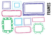 Doodle Frames Clip Art, an Illustration by Pepper
