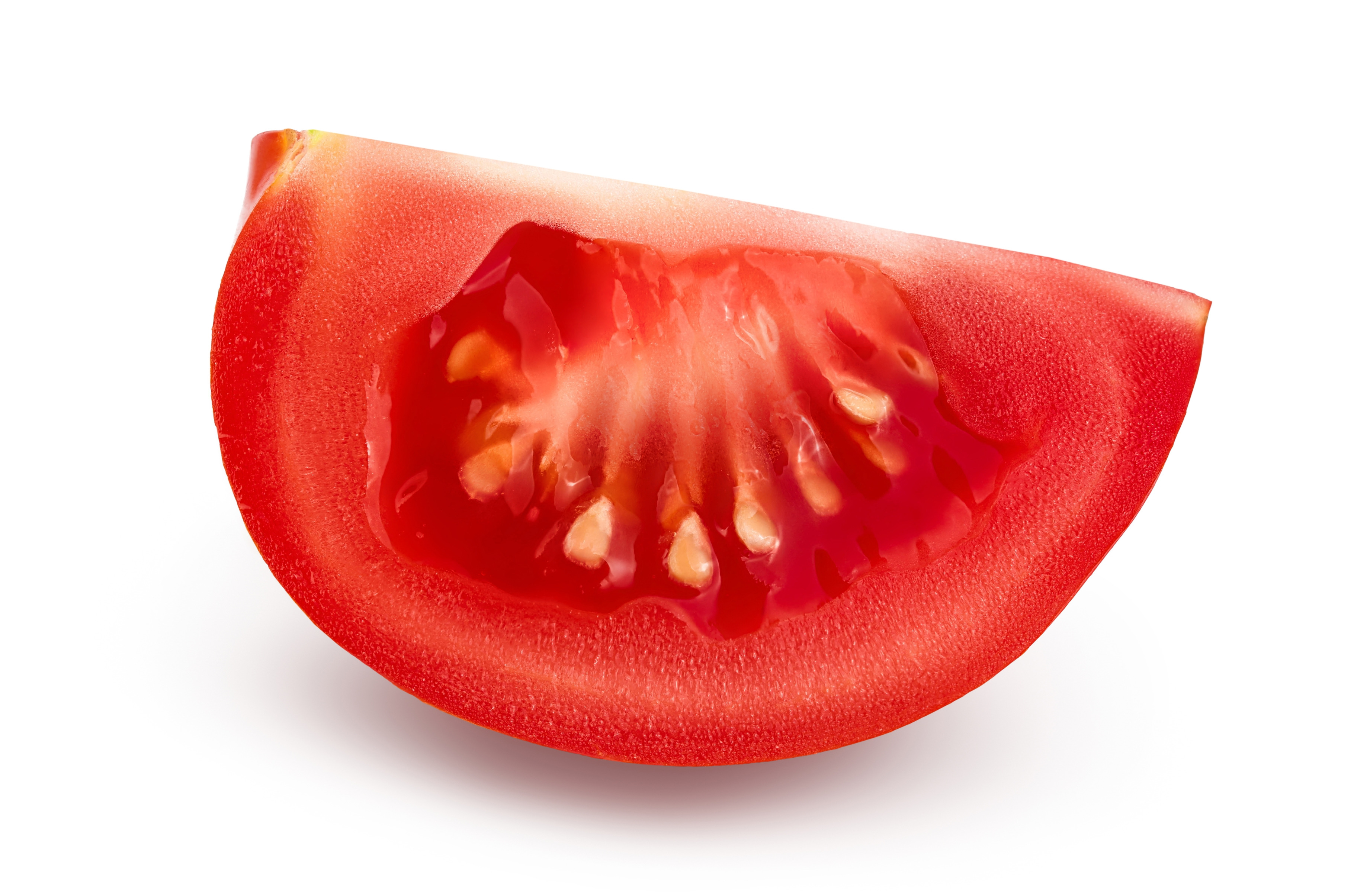 Tomato slice isolated on white | Food Images ~ Creative Market