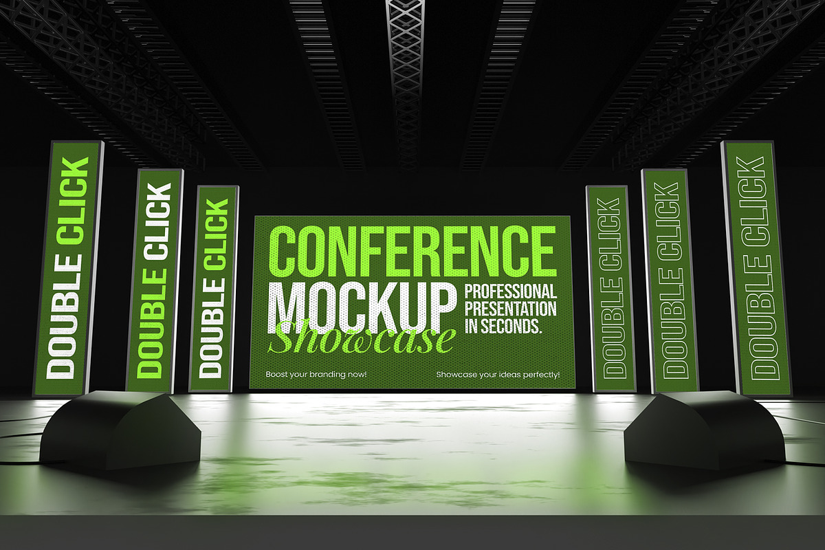 Conference Mockup, an Advertising Mockup by Unerispace