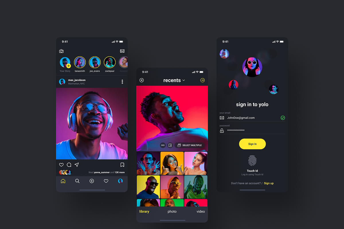 Social Media UI Kit (for Figma), an UI Kit Template by Julia Shagofferova