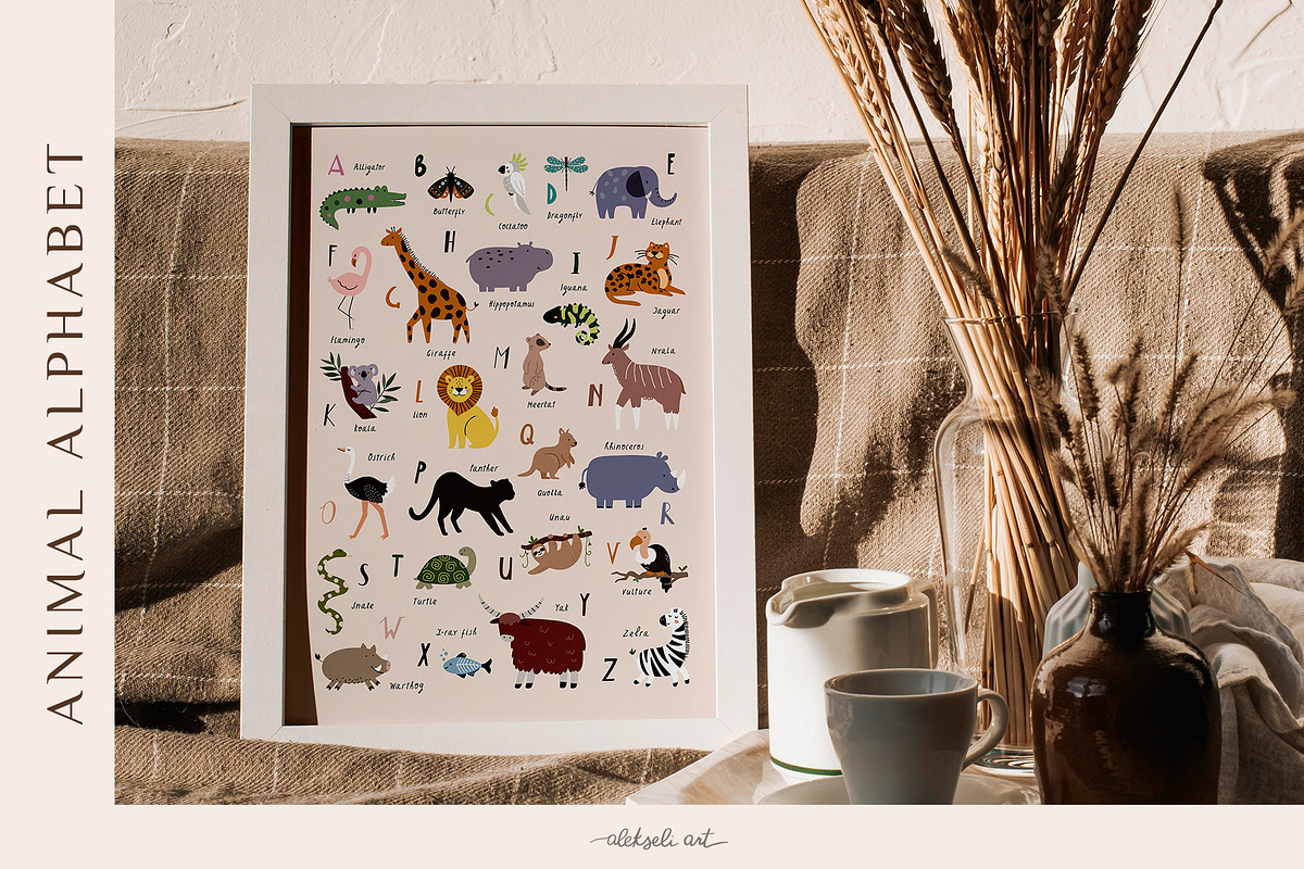 Safari Map Creator. Jungle animals, an Animal Illustration by AlekseliArt