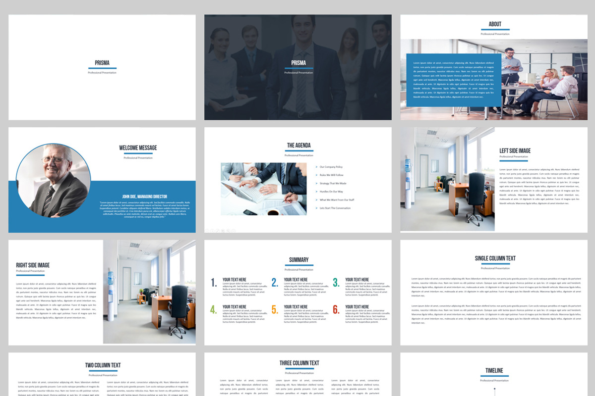 Prisma Powerpoint Template, a Presentation Template by Creative Slides