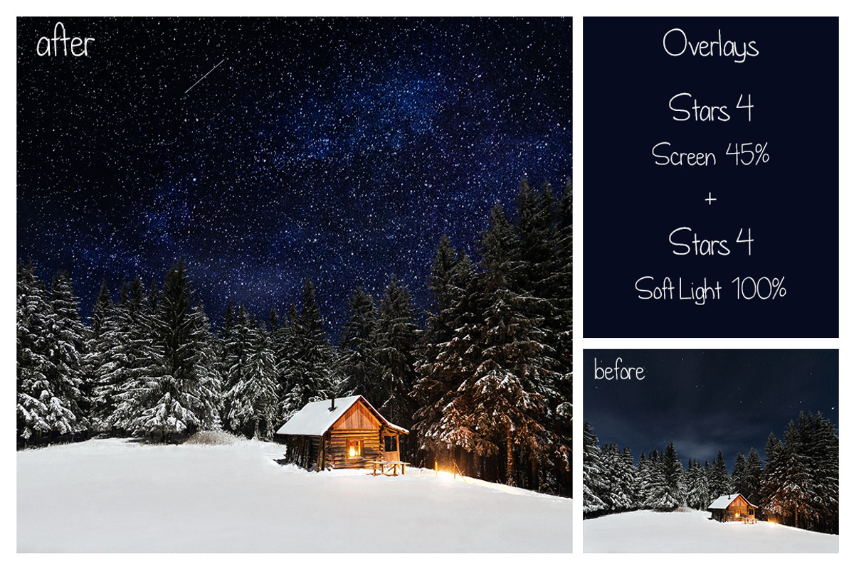 50 Night Sky Overlays, a Texture Graphic by LovePhotoMoment