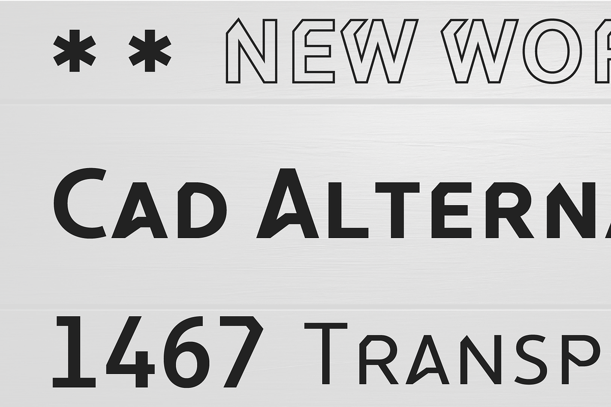 CAD Typeface