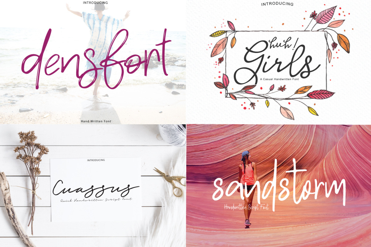 33 The Fancy Autumn Bundle Font, a Script Font by Artstudio