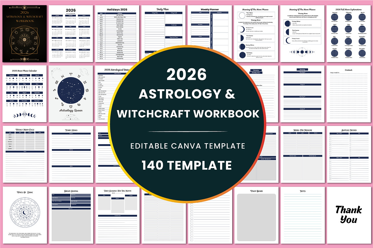 2026 Astrology & Witchcraft Workbook