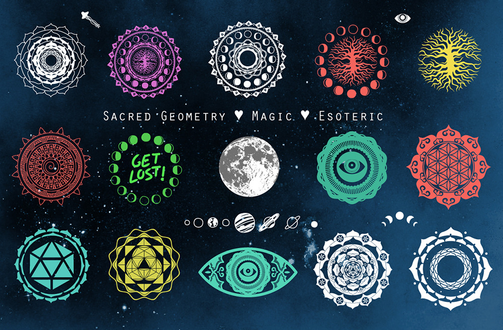 Beautiful Sacred Geometry Designs | Illustrations ~ Creative Market