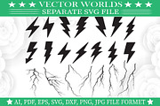 Thunder Svg, Lighting Bolt Svg, an Object Graphic by VectorWorlds