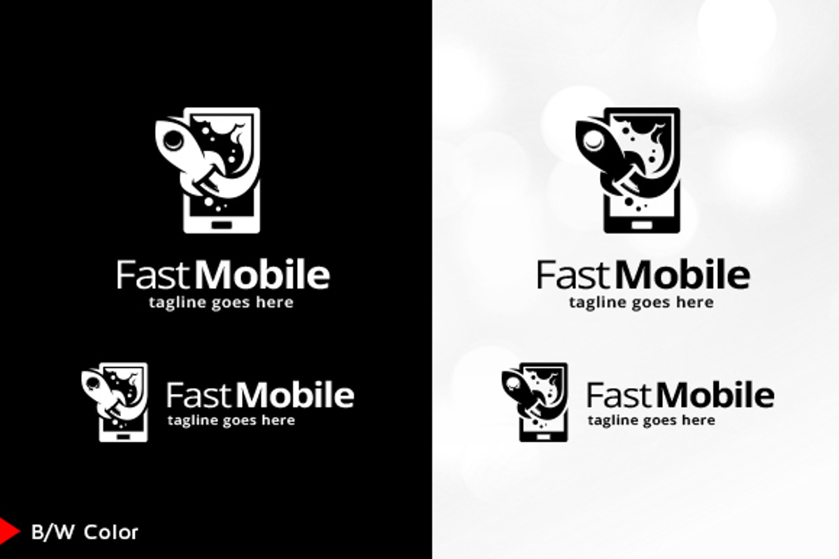 Fast Mobile Logo Template, a Branding & Logo Template by gunaonedesign