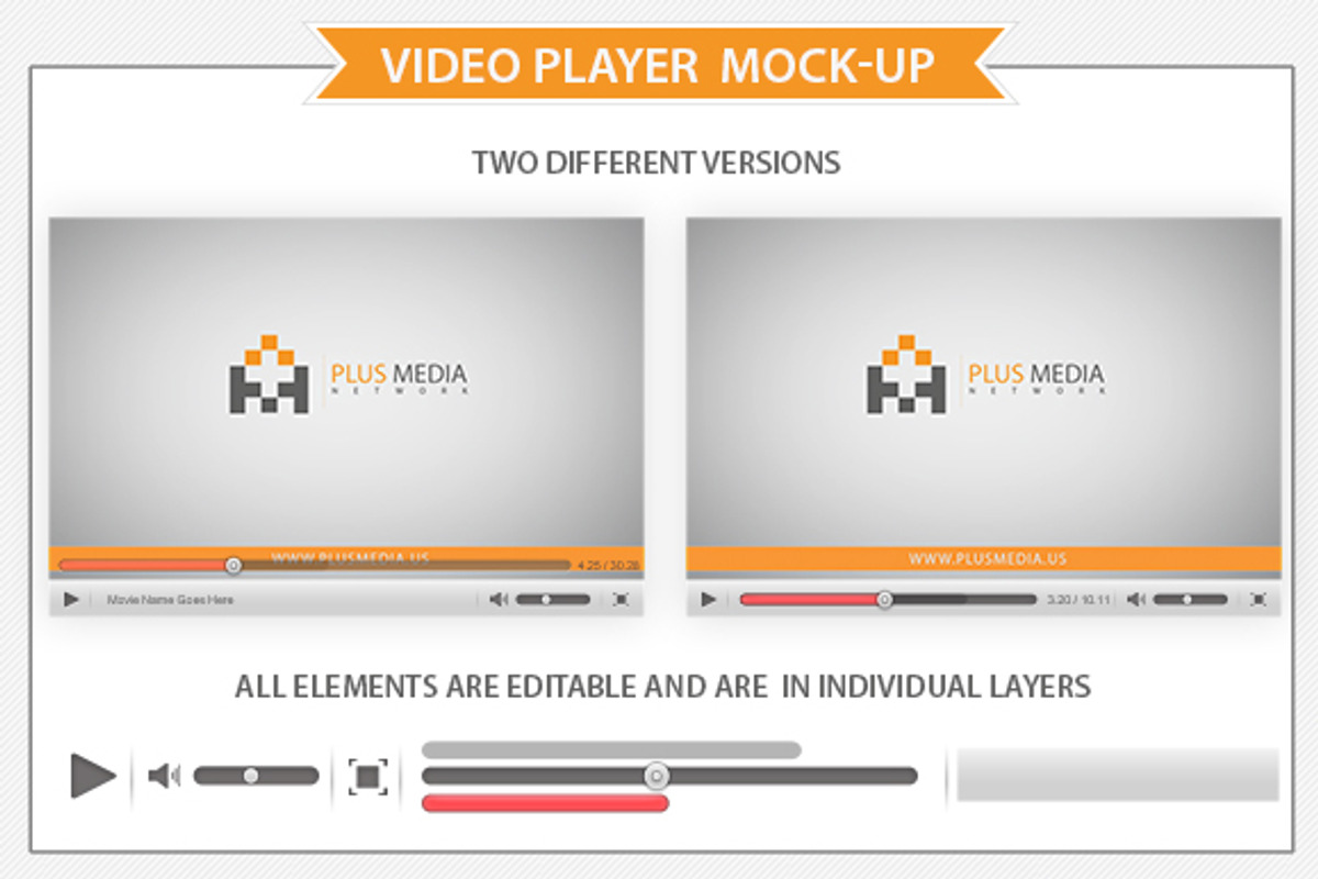 Video Player Mockup, a Product Mockup by Plus Media