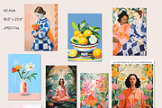 Vibrant Maximalist Wall Art Gallery, a Background Graphic by ...
