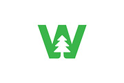 Letter W tree logo, a Branding & Logo Template by Rasagama Studio