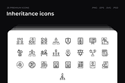 Inheritance icons, an Outline Icon by Eljan