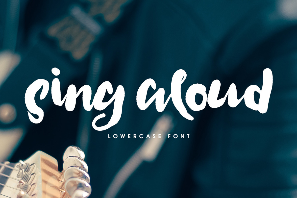 Sing Aloud Font, a Script Font by Creativeqube Design