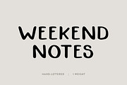 Weekend Notes: A Hand-Lettered Font, a Sans Serif Font by Britt Fabello