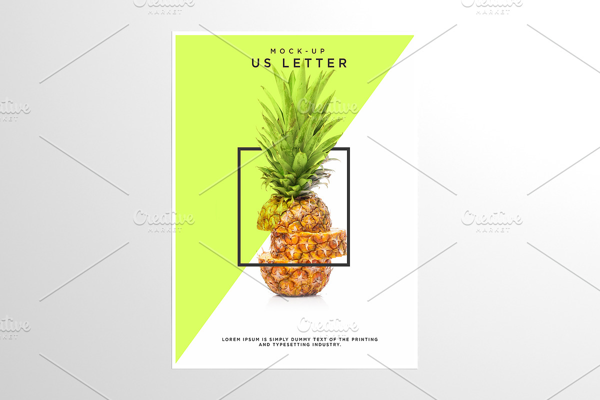 Us Letter Flyer Mockup, a Print Template by AlkStudio | Creative Market