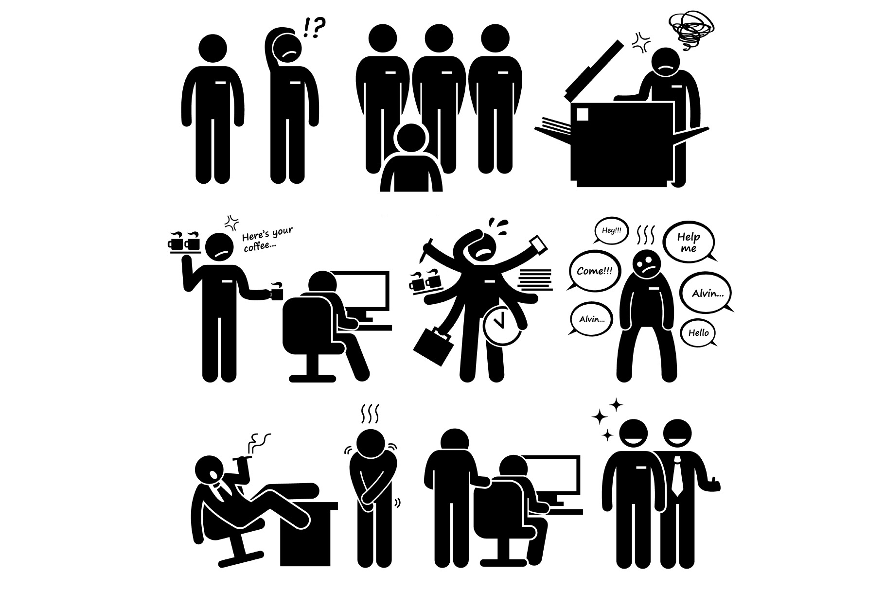 Intern Internship New Employee Work, an Icon by Leremy Stick Figures