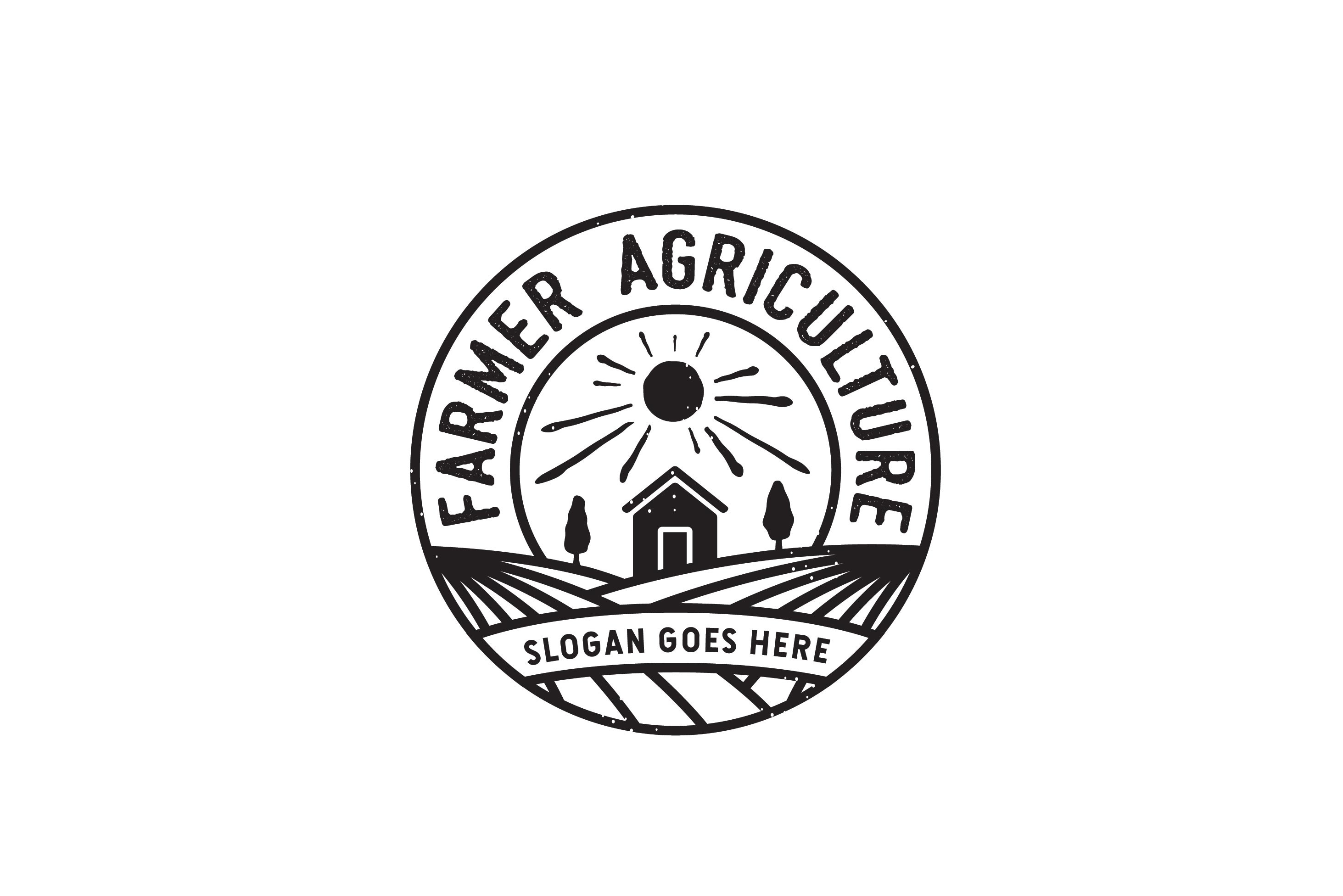 Rustic farming circle badge logo, a Branding & Logo Template by Patria ...