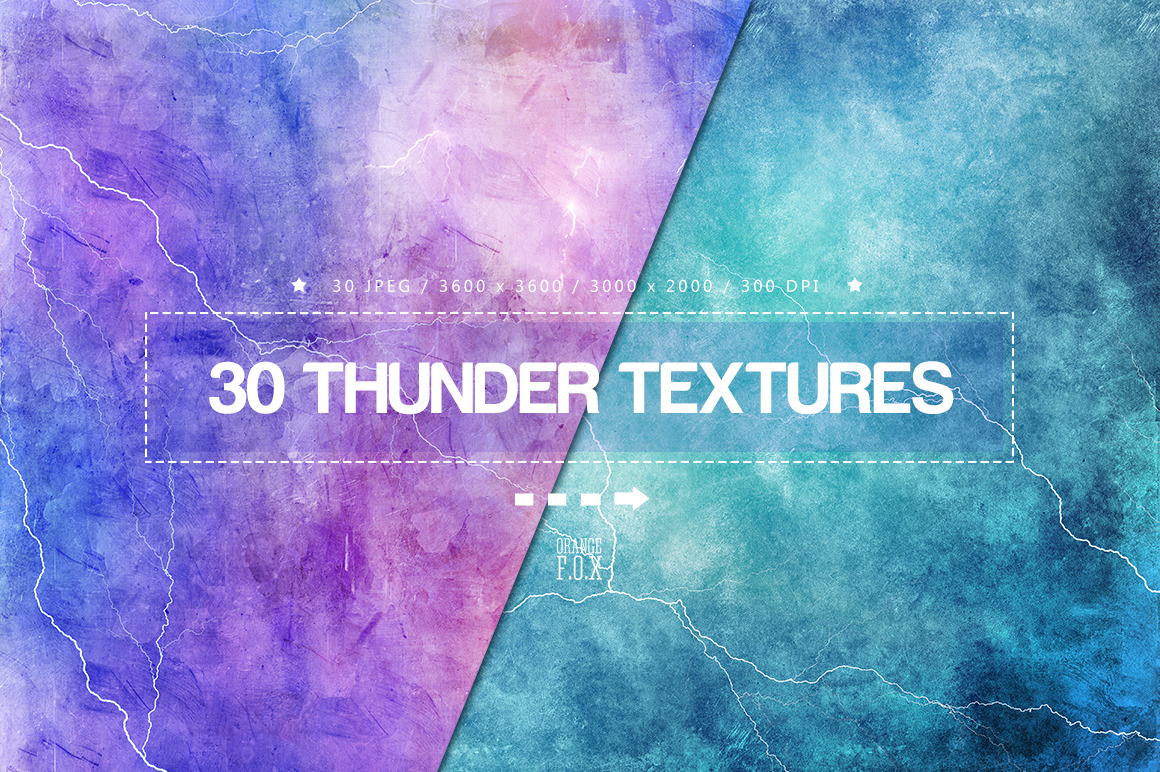 30 Thunder Textures | Textures ~ Creative Market