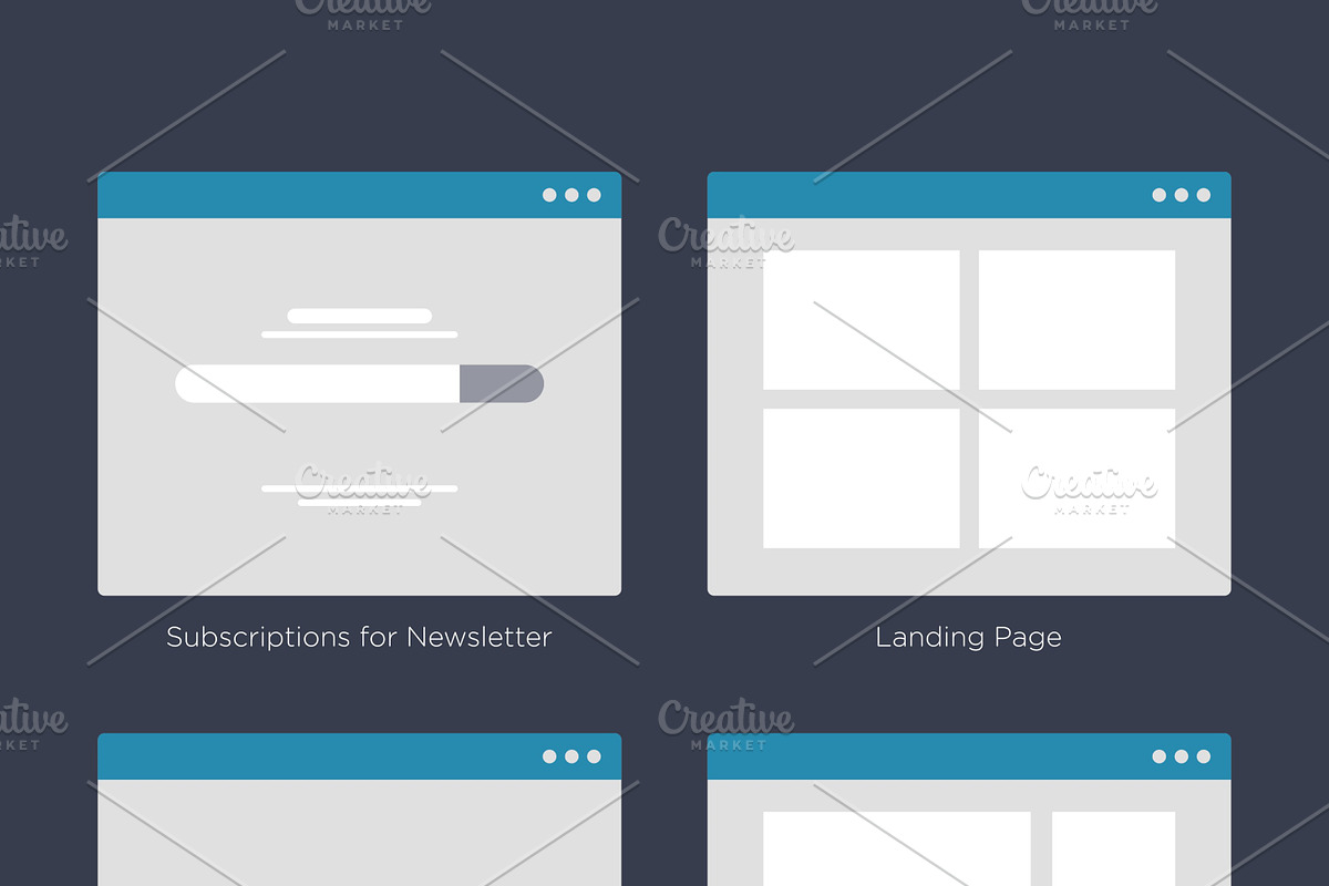 48 Website Wireframes and Flowchart, a Wireframe Template by shahsoft