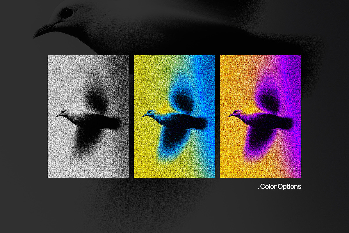 Stippling Halftone Photo Effect, a Layer Style Add-On by Design Squad