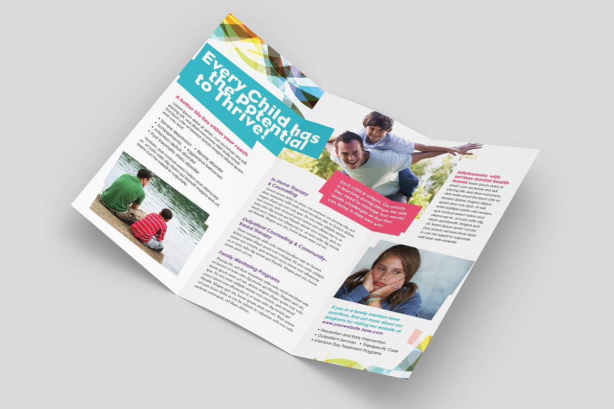 Teen Counseling Brochure Template