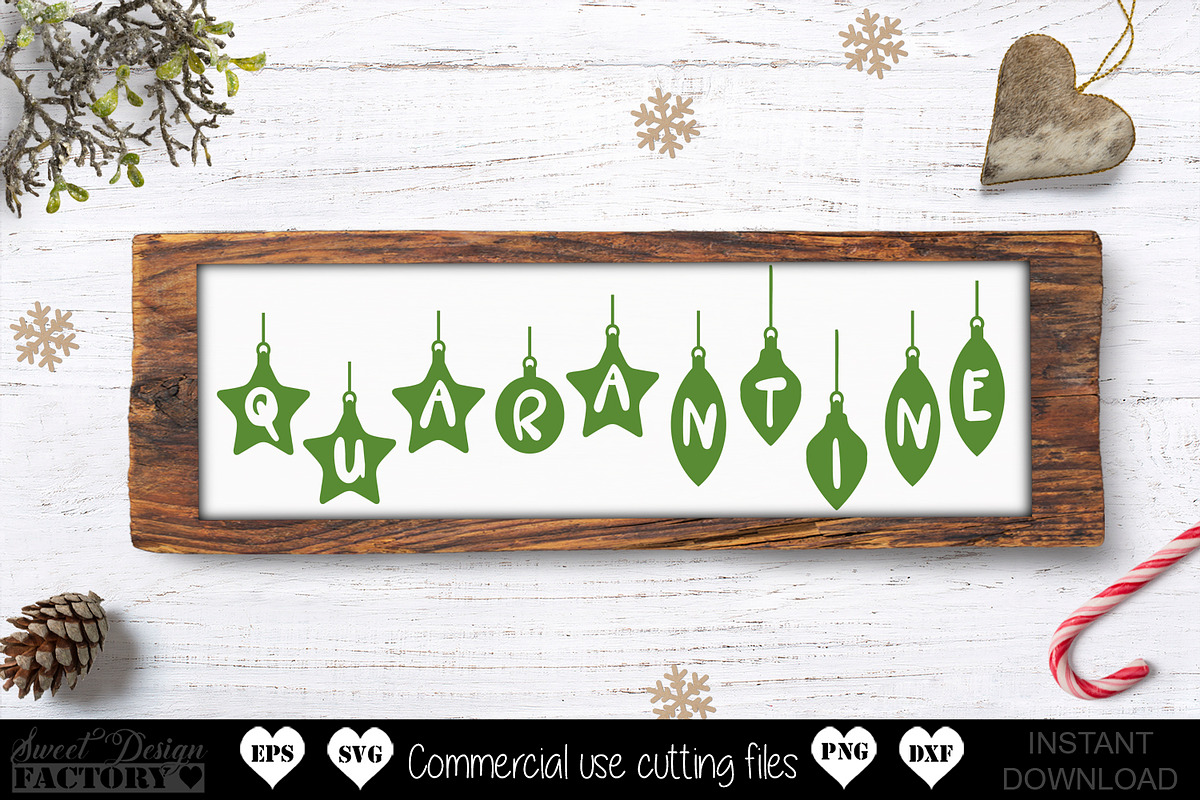 Christmas quarantine SVG, an Illustration by Sweet sweet design