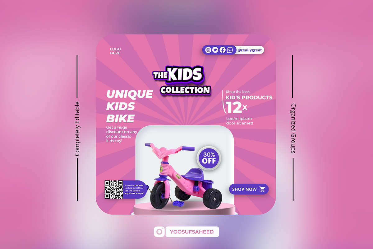 Kids, Children Canva Design Templates