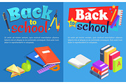 Back to School Collection of Posters, an Education Illustration by robuart